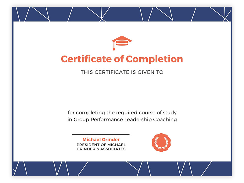 Group Performance Leadership Coaching – Michael Grinder & Associates